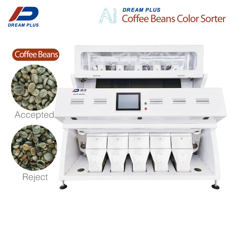 320 Channels Green Coffee Bean Color Sorter With AI Sorting Remote Control System