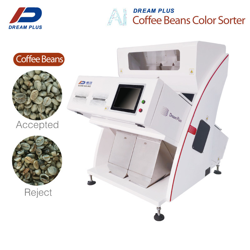Coffee Bean CCD Color Sorting Machine 2 Chutes 160 Channels