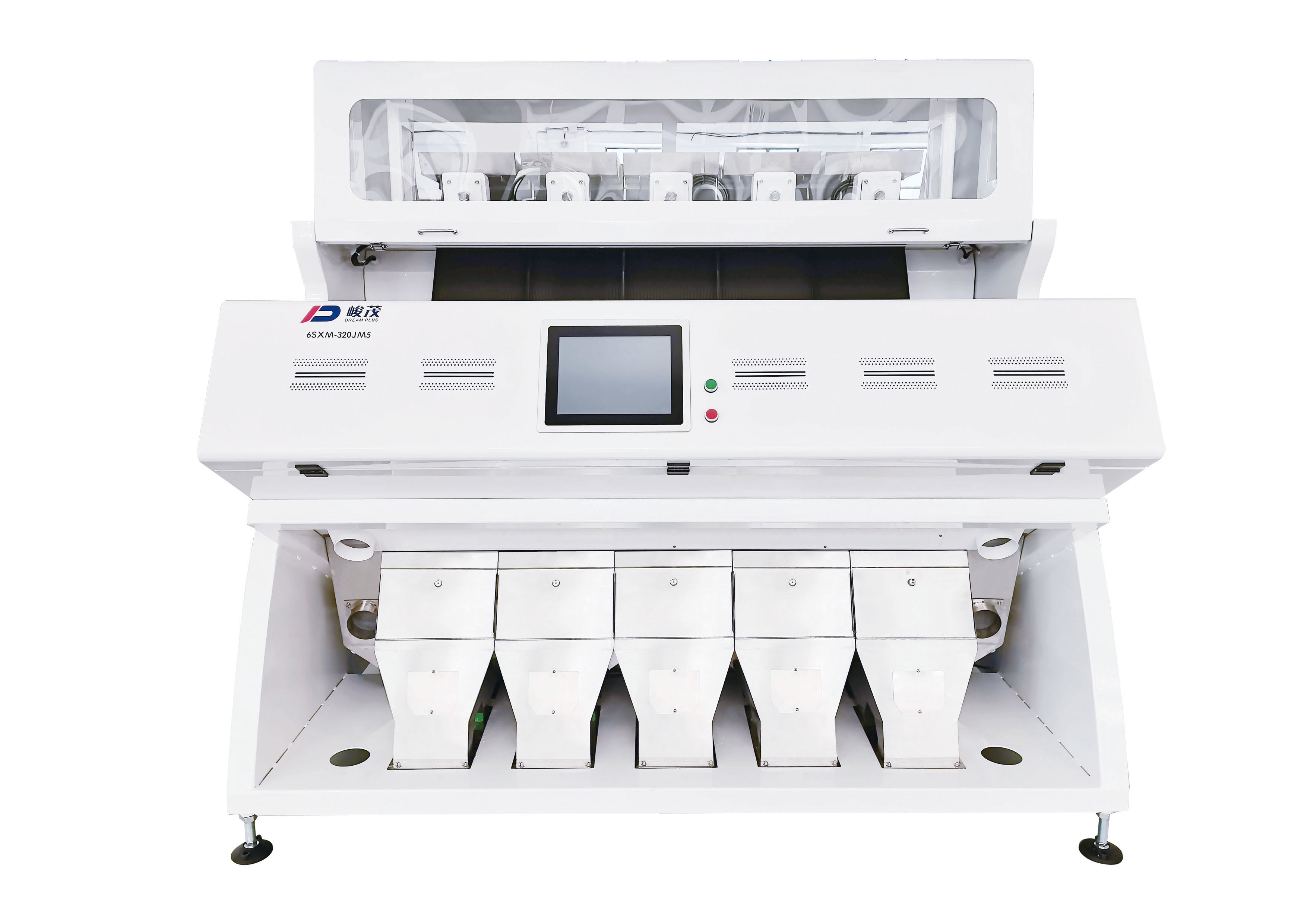 5 Chutes 320 Channels CCD RGB Corn Grain Wheat Color Sorter Machine