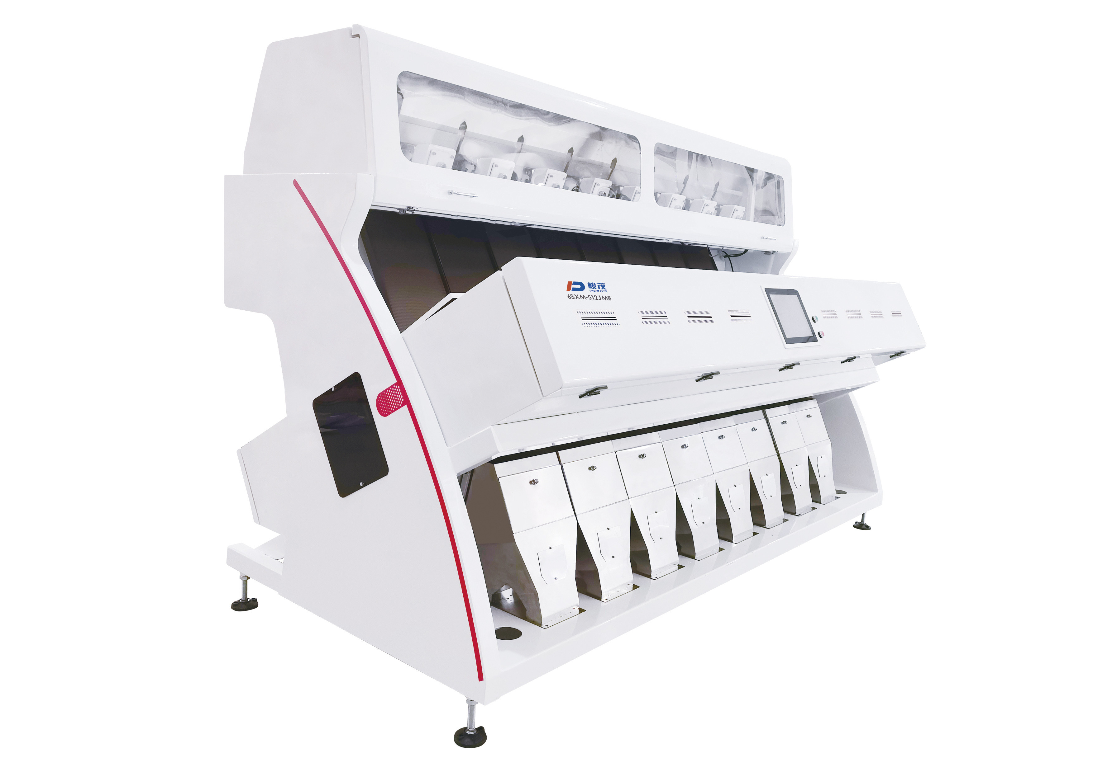 8 Chutes Agriculture White Bean Grain Color Sorter With CCD Camera