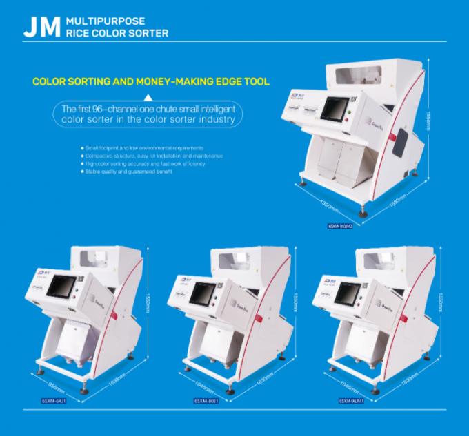 RGB CCD Agriculture White Beans Color Sorter Machine 2 Chutes